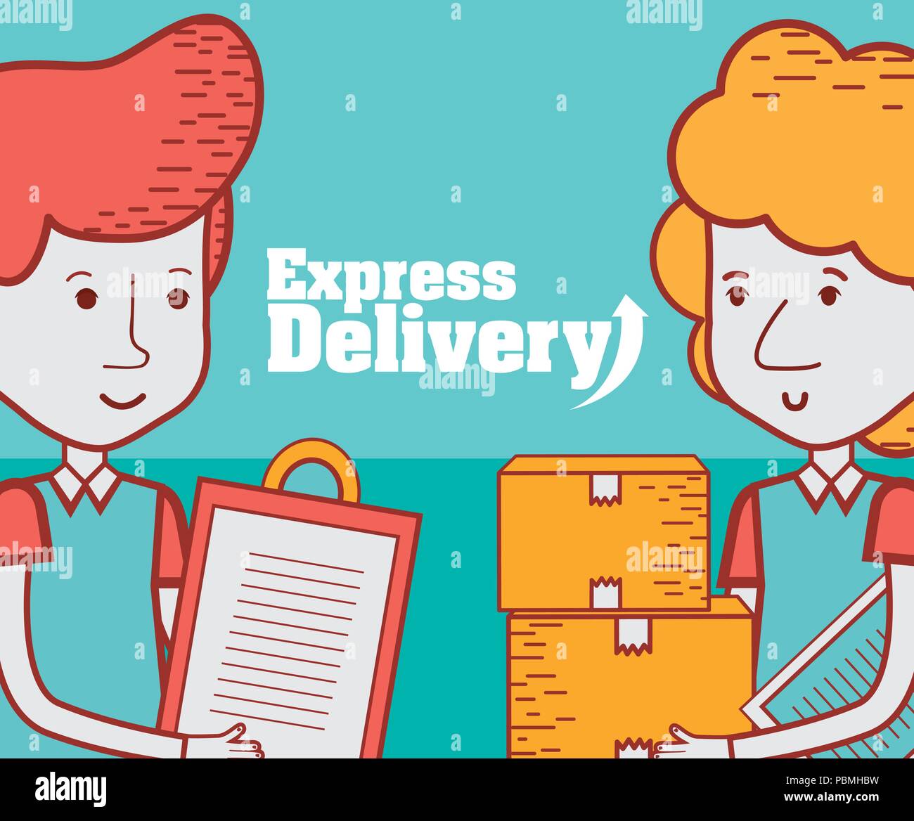 Express delivery cartoon Stock Vector Image & Art - Alamy