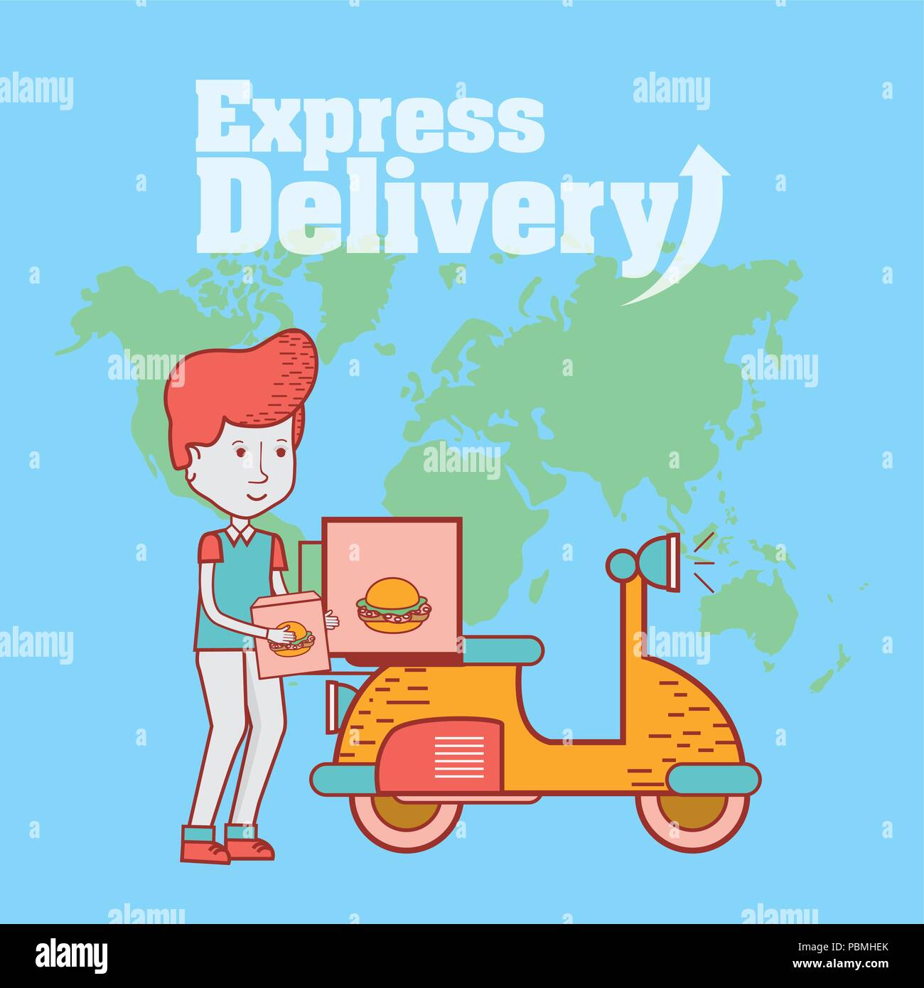 Express delivery cartoon Stock Vector Image & Art - Alamy