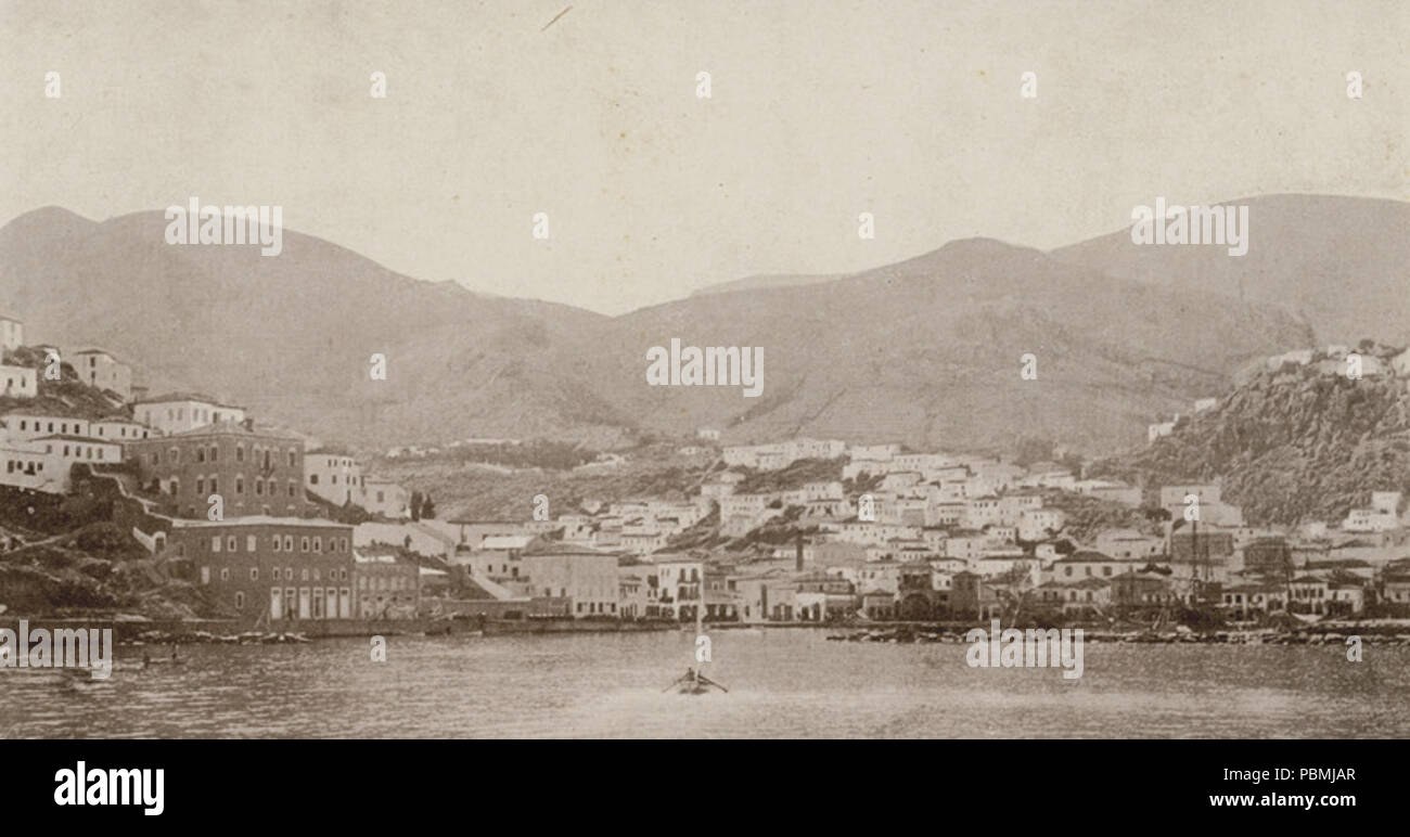 876 L'île d'Hydra - Van Den Brule Alfred - 1907 Stock Photo - Alamy