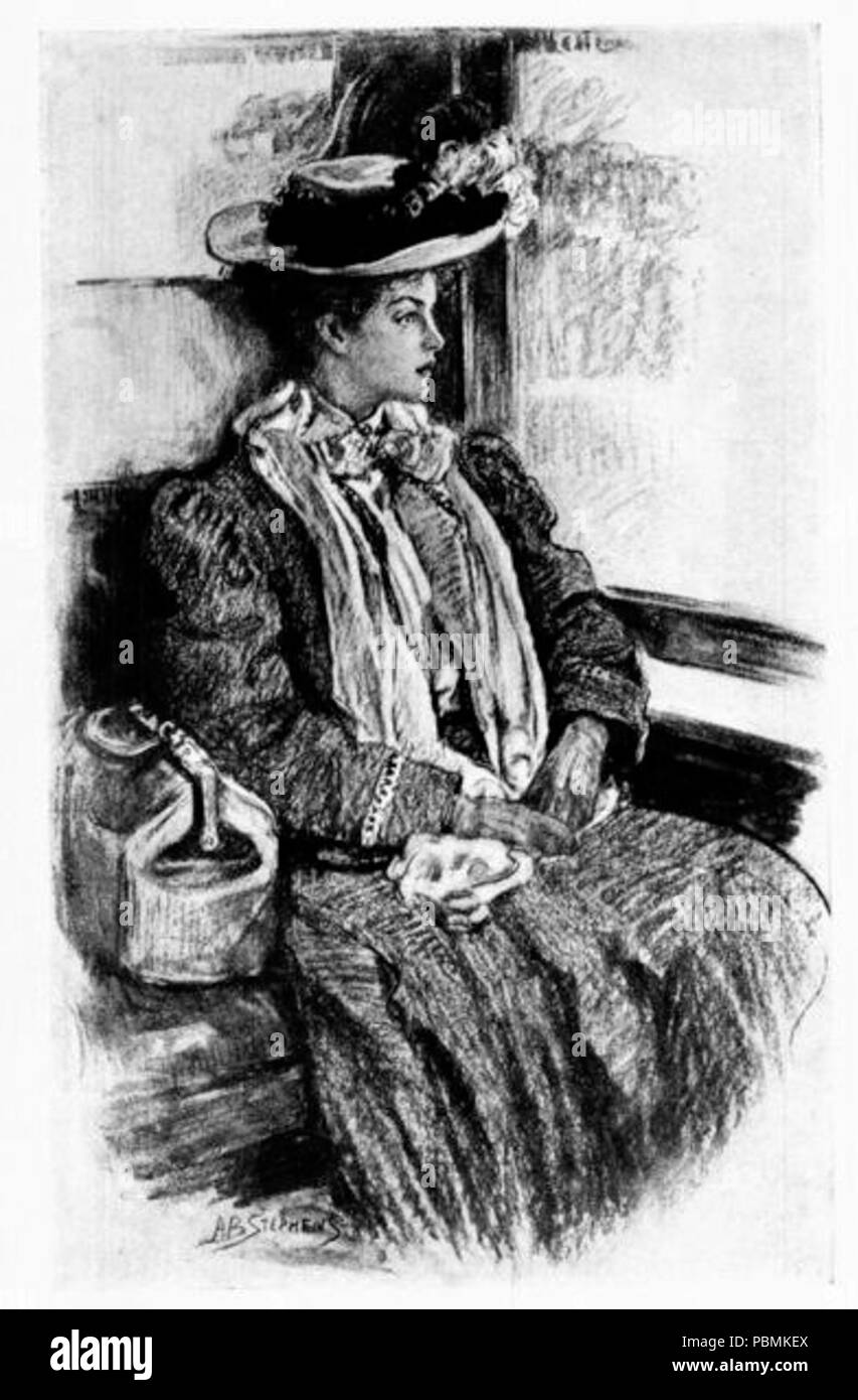 Lady on train Black and White Stock Photos & Images - Alamy