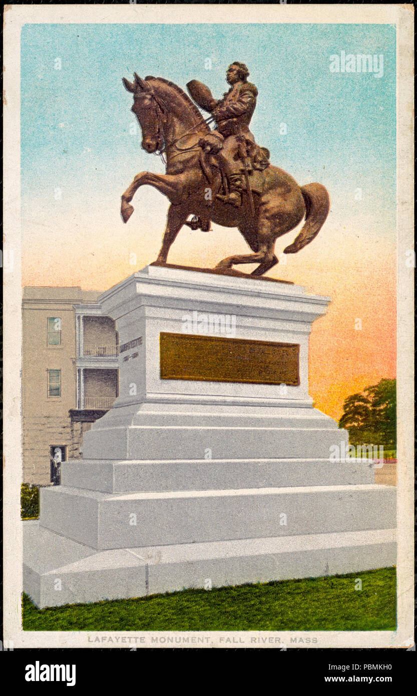881 Lafayette Monument, Fall River, Mass Stock Photo - Alamy