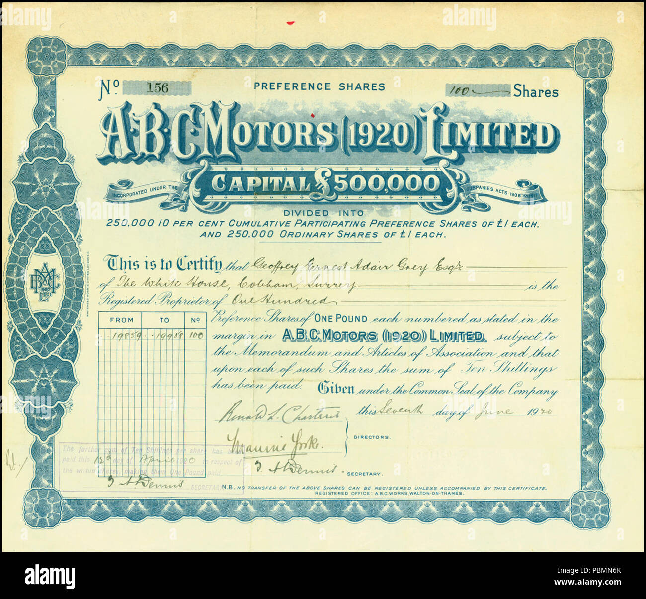 Abc motors hi-res stock photography and images - Alamy