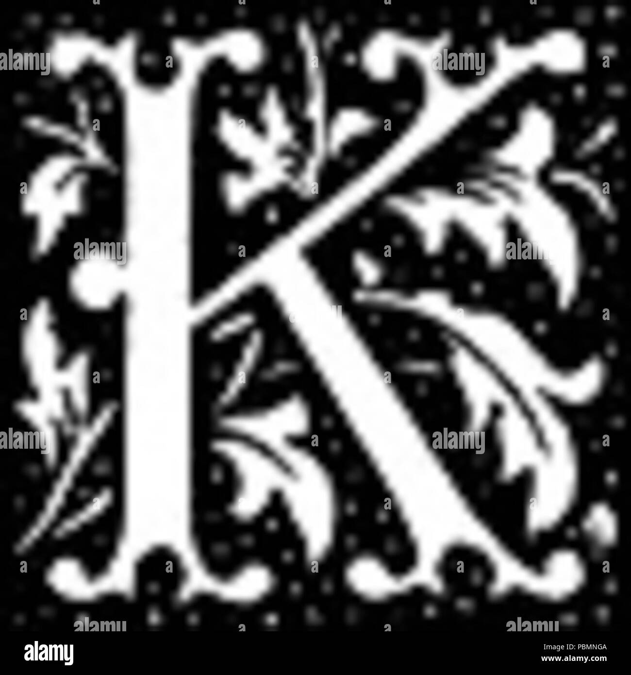 893 Leafy Letter K Stock Photo - Alamy