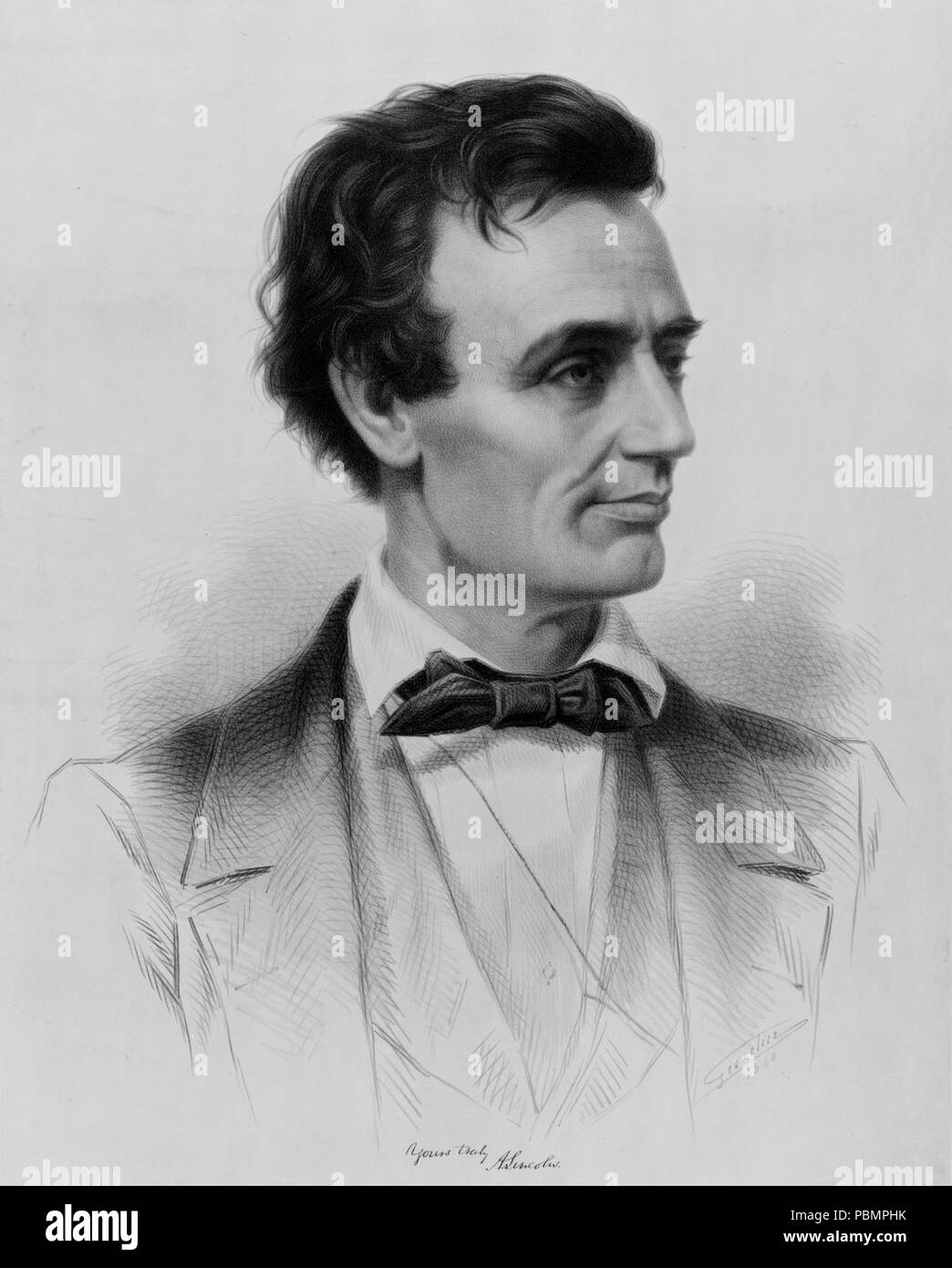 Abe Lincoln 1860 Stock Photo - Alamy