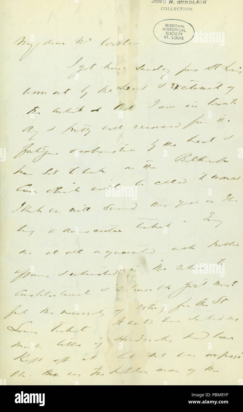 911 Letter signed Montgomery Blair, Washington, to Gideon Welles, July ...