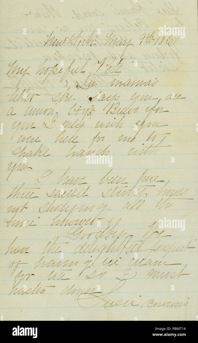 911 Letter signed Nellie Bly (Nellie Blow), New York, to Mother ...