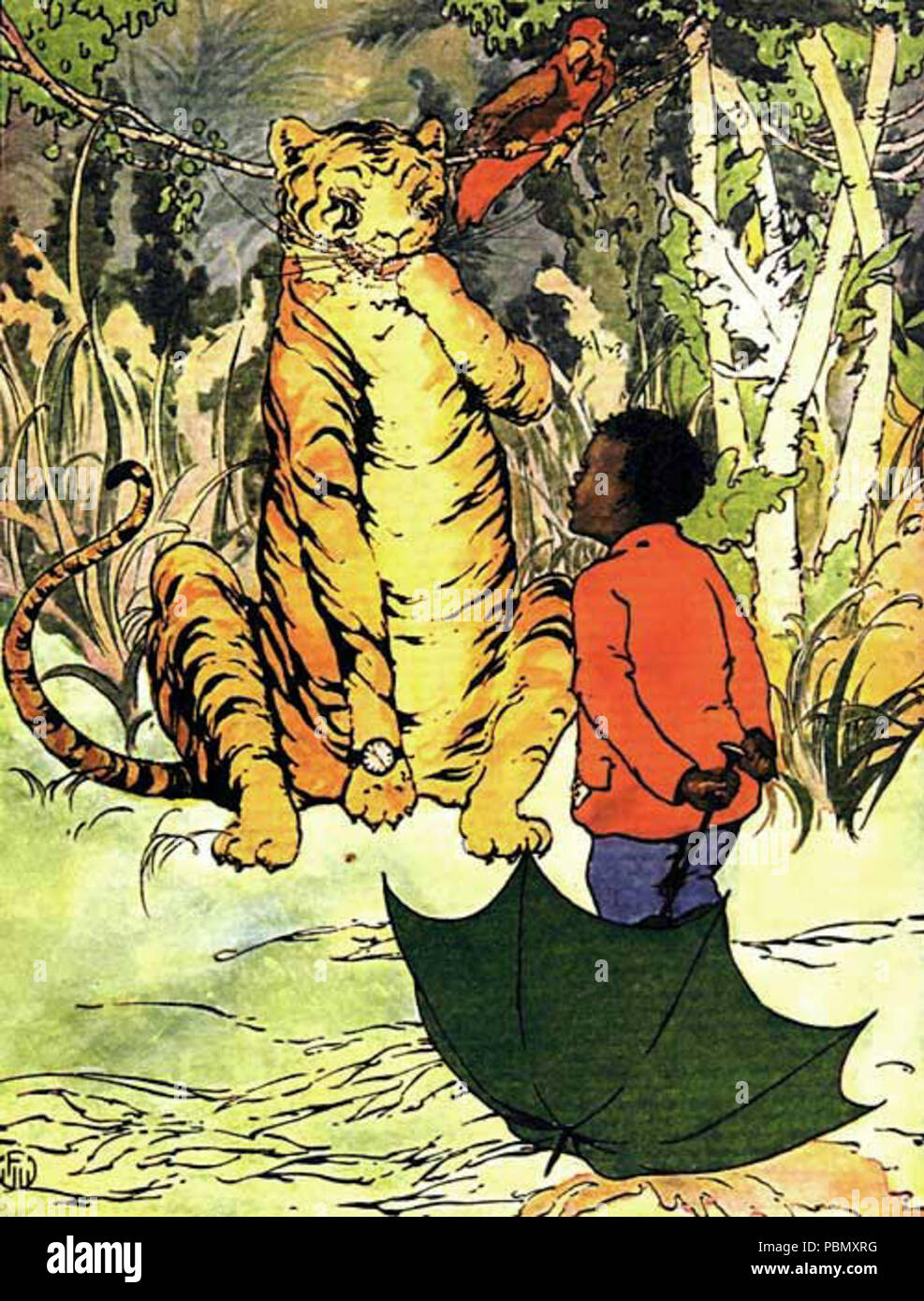 928 Little Sambo and Tiger Stock Photo - Alamy