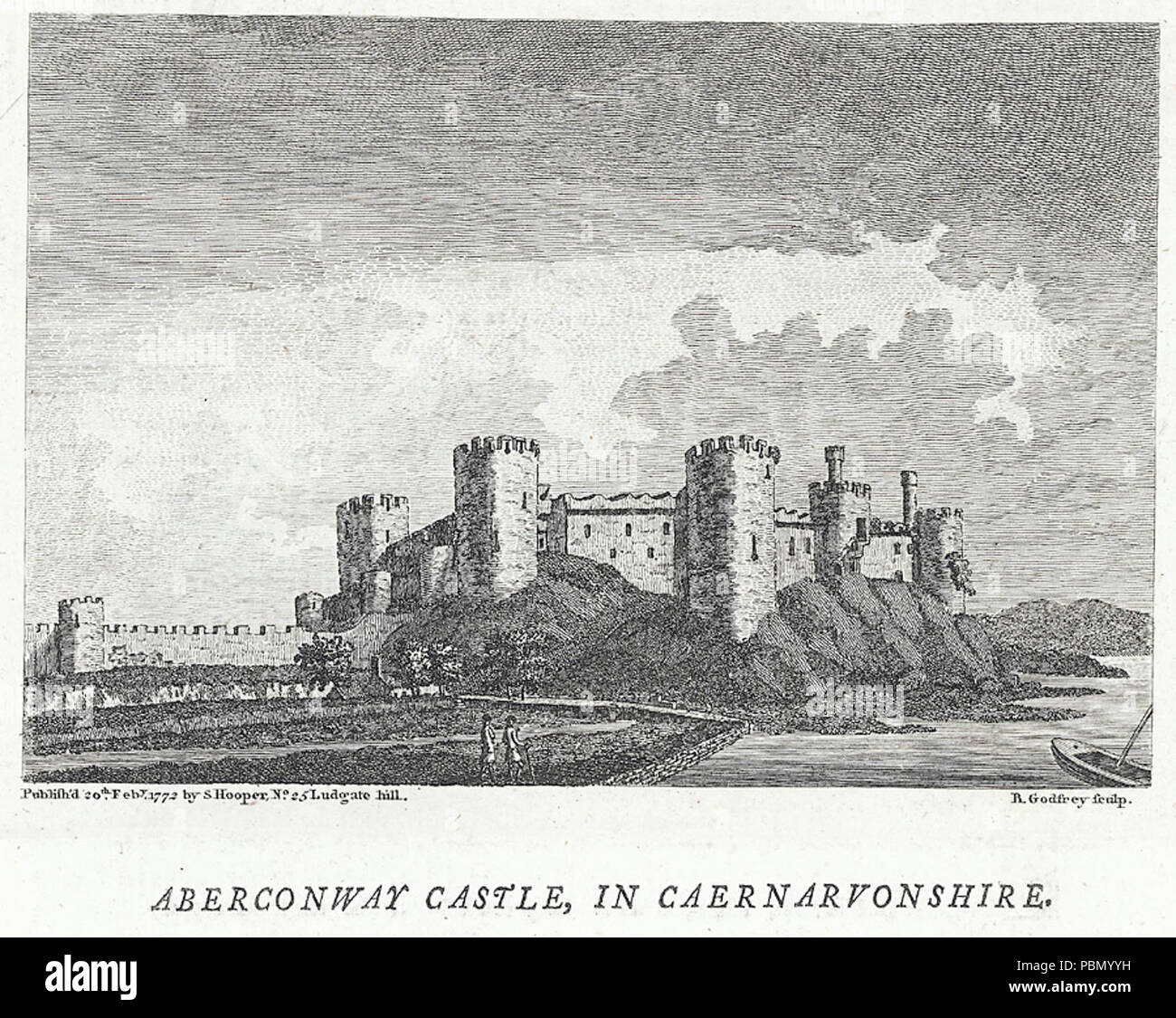 Aberconway Castle, in Caernarvonshire Stock Photo - Alamy