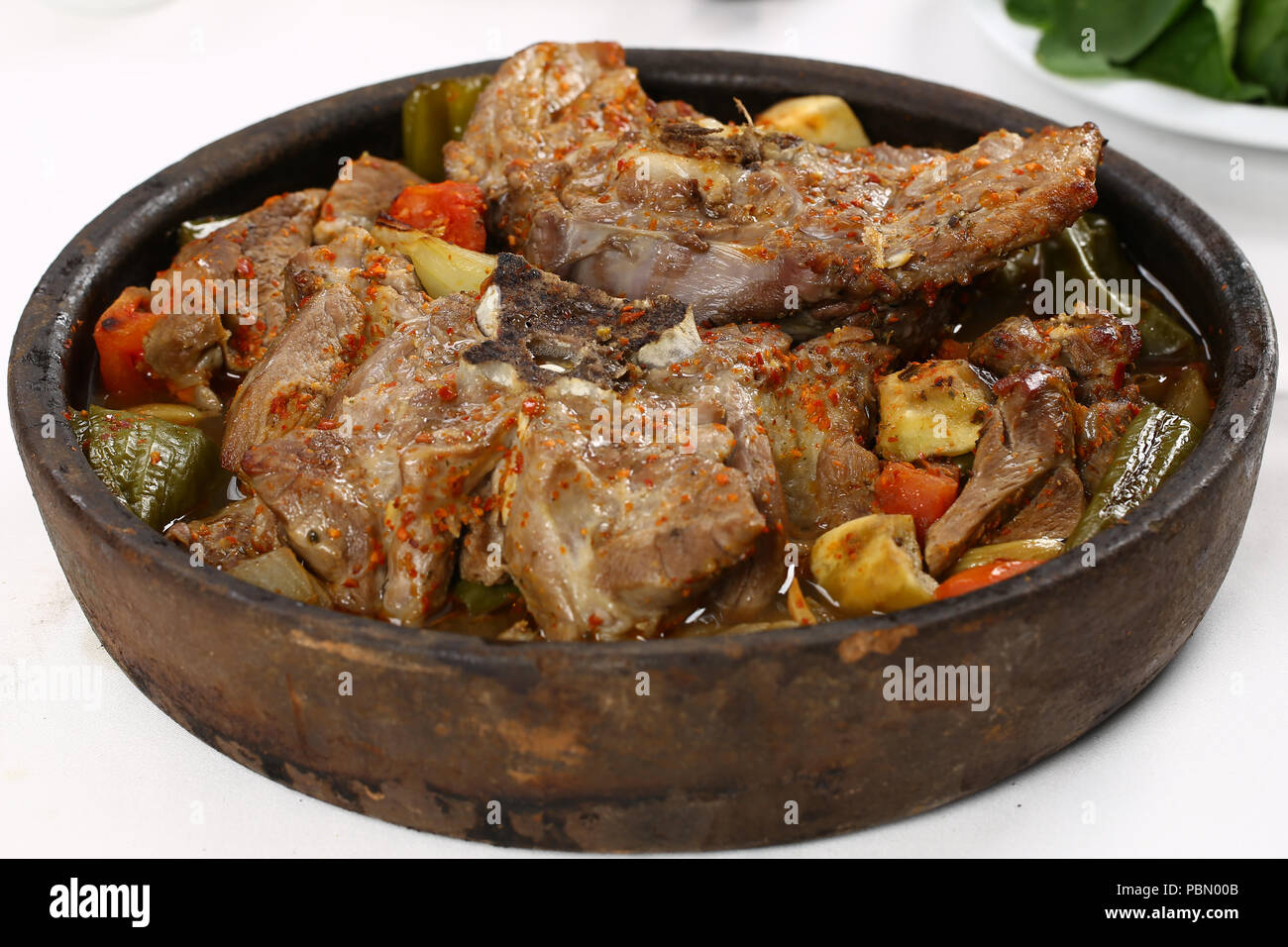 Beef Meat saute in stew casserole Stock Photo - Alamy