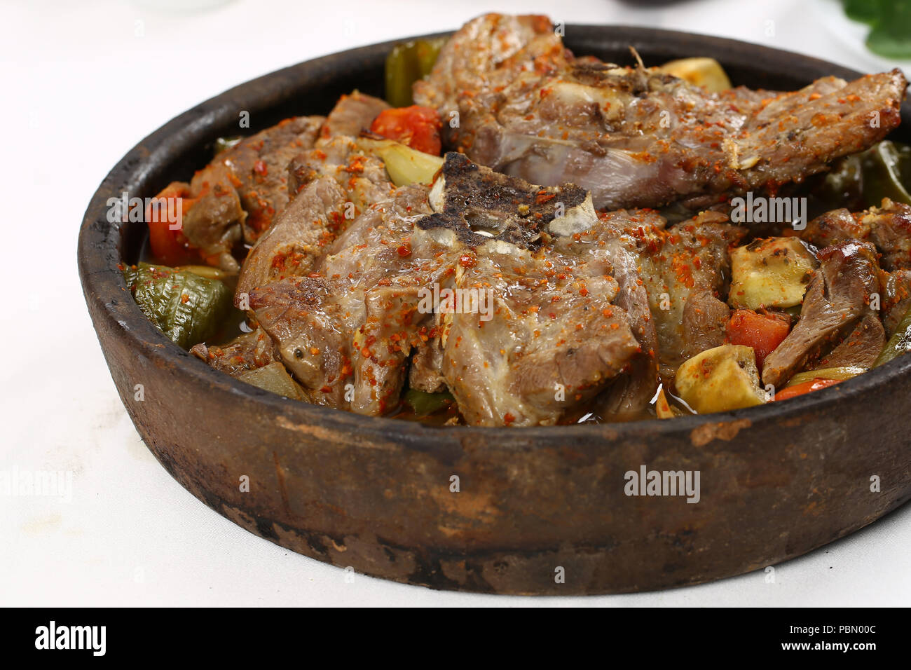 Beef Meat saute in stew casserole Stock Photo - Alamy