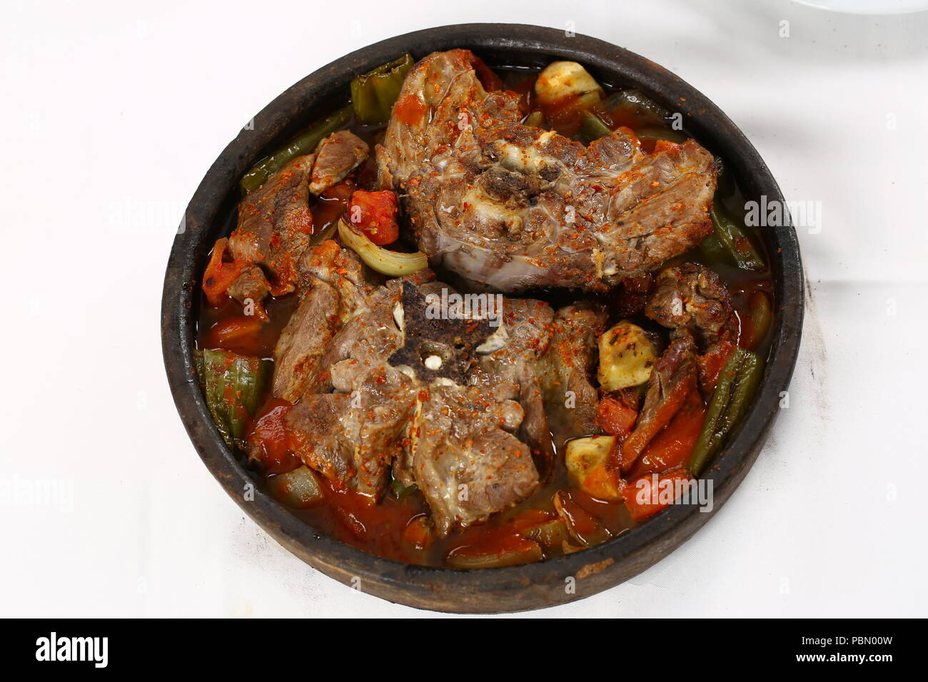 Beef Meat saute in stew casserole Stock Photo - Alamy