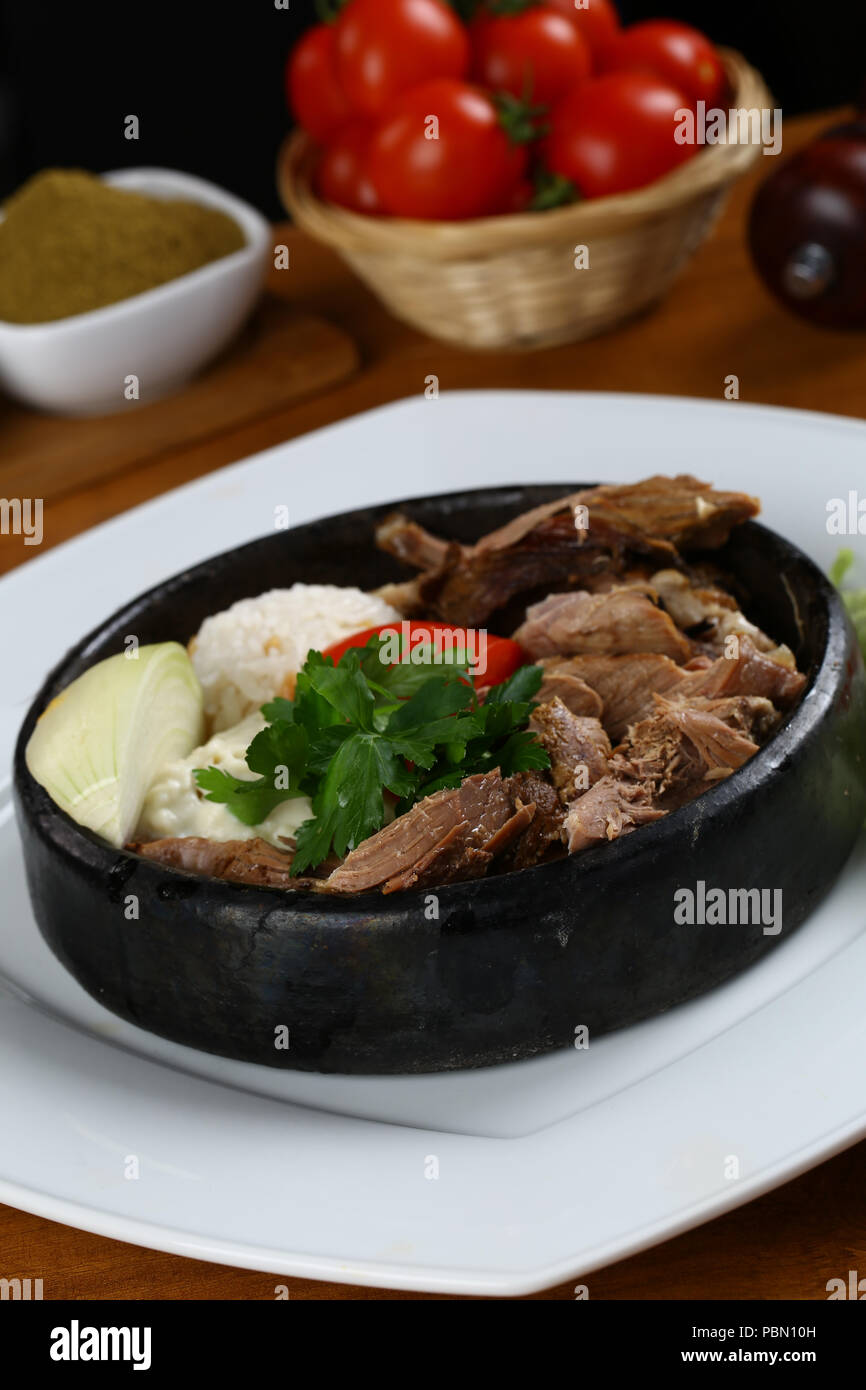 Beef Meat saute in stew casserole Stock Photo - Alamy
