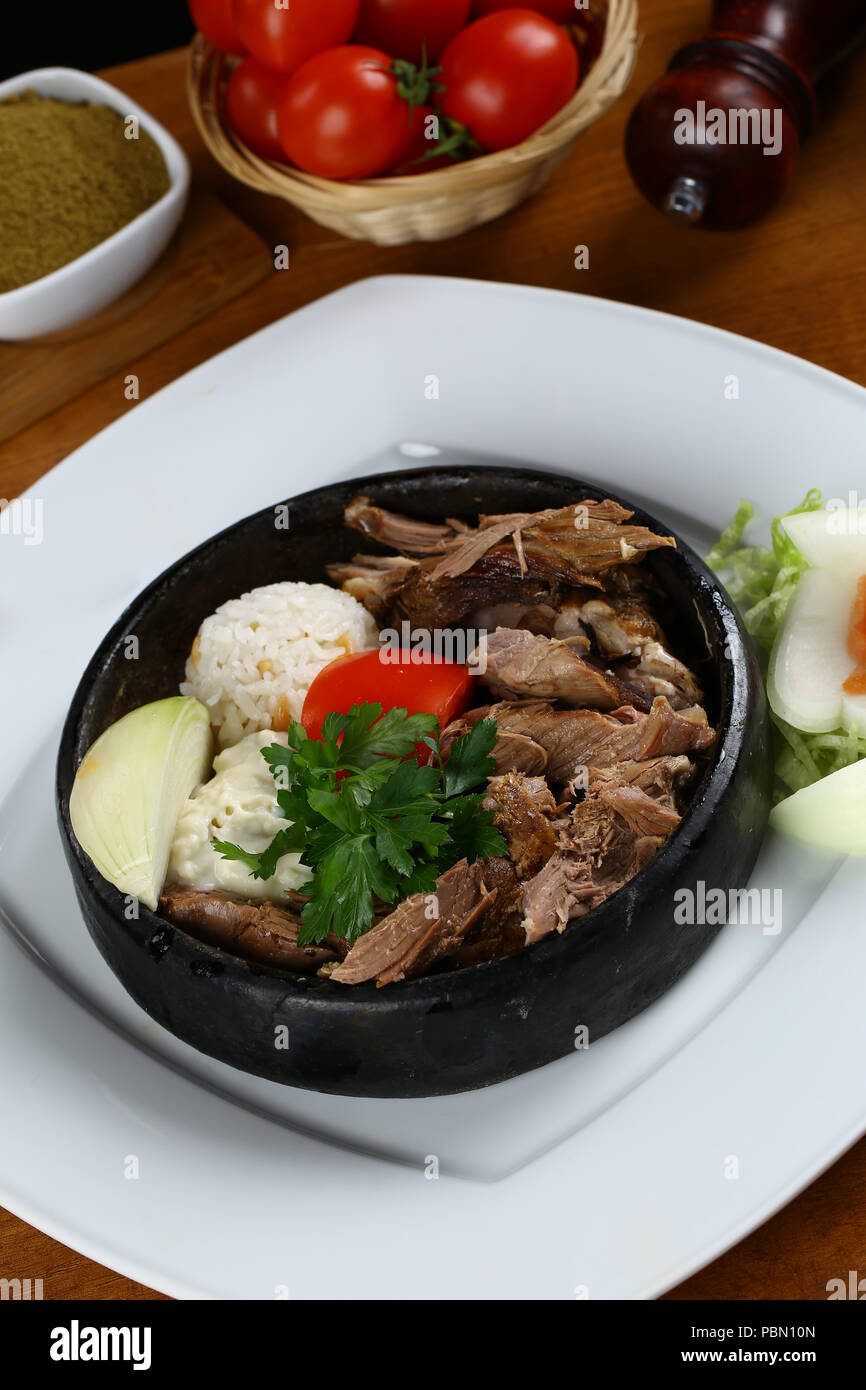 Beef Meat saute in stew casserole Stock Photo - Alamy
