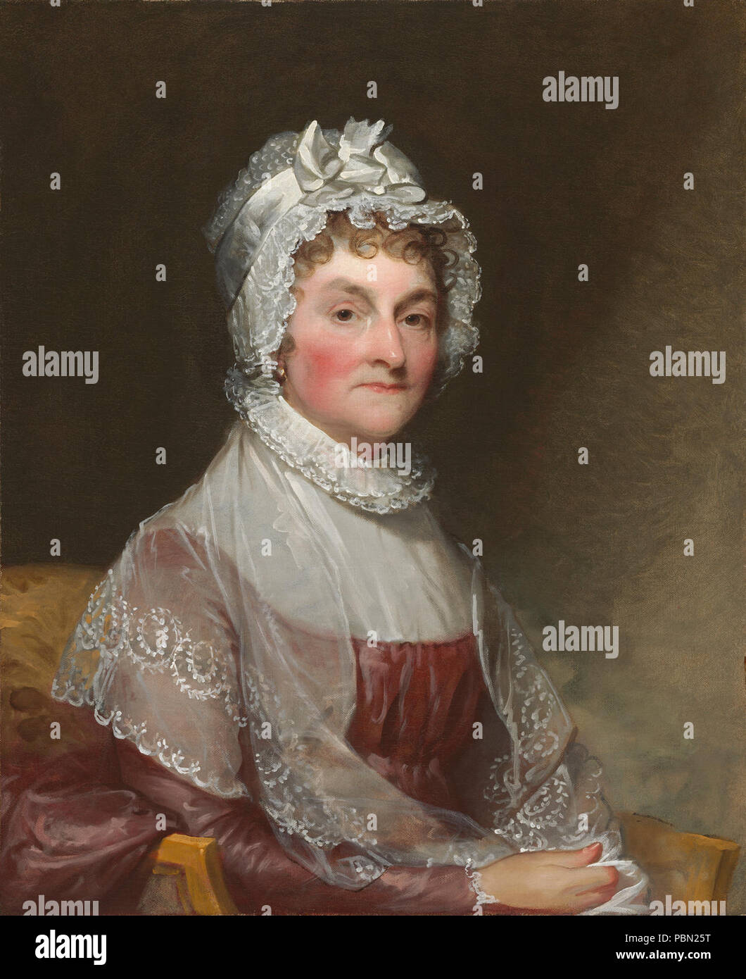 Abigail Adams by Gilbert Stuart. Gilbert Stuart, Abigail Smith Adams ...