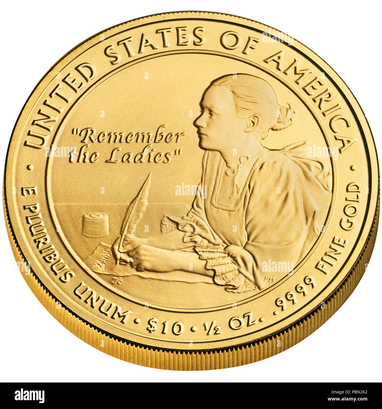 Abigail Adams First Spouse Coin reverse Stock Photo - Alamy