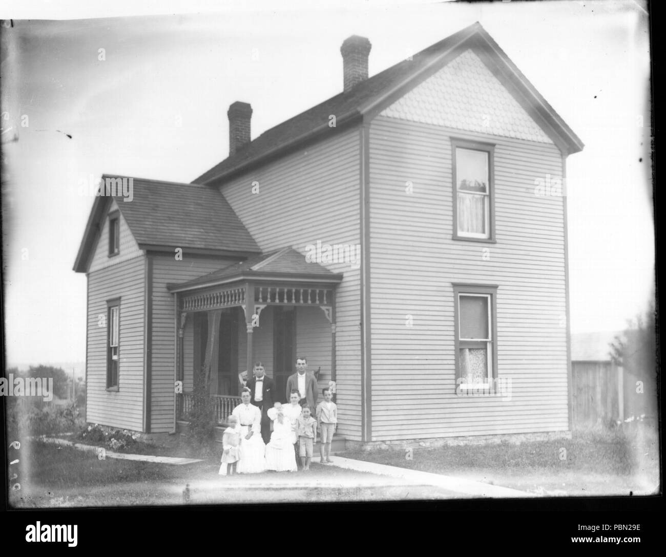 Usa family house Black and White Stock Photos & Images - Alamy