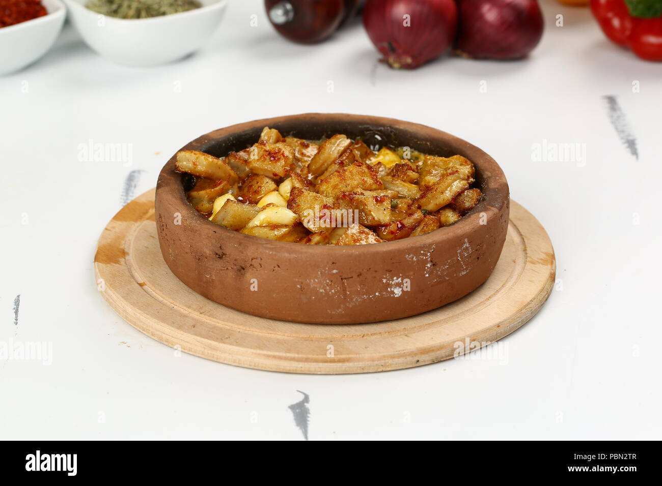 Beef Meat saute in stew casserole Stock Photo - Alamy