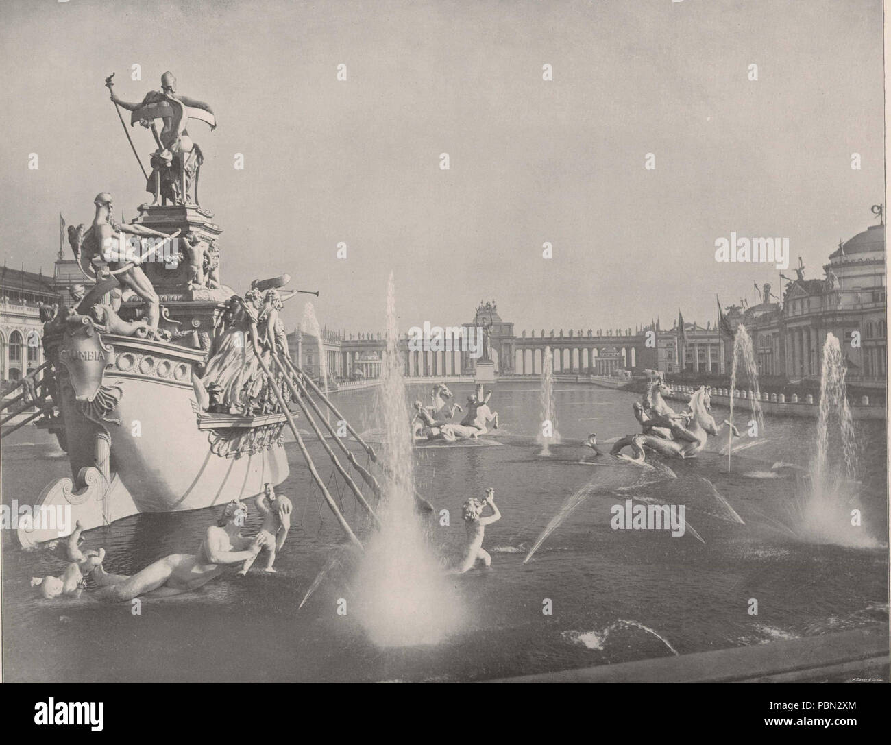 979 MacMonnies' Fountain, from Grand Plaza, William Henry Jackson, 1893 ...