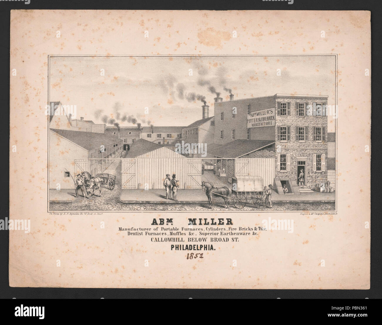 Abm. Miller manufacturer of portable furnaces, cylinders, fire bricks ...