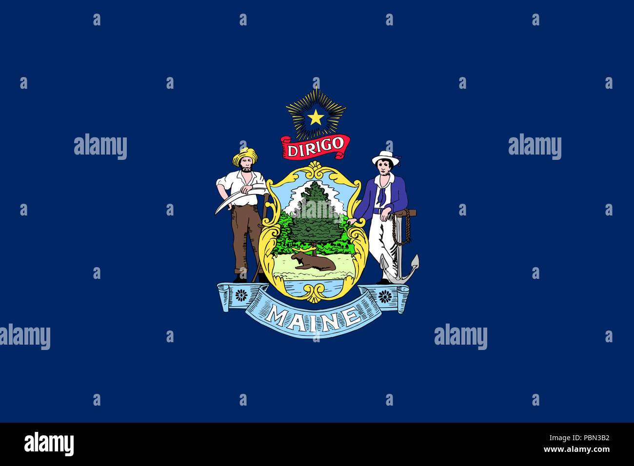 Emblems maine hi-res stock photography and images - Alamy