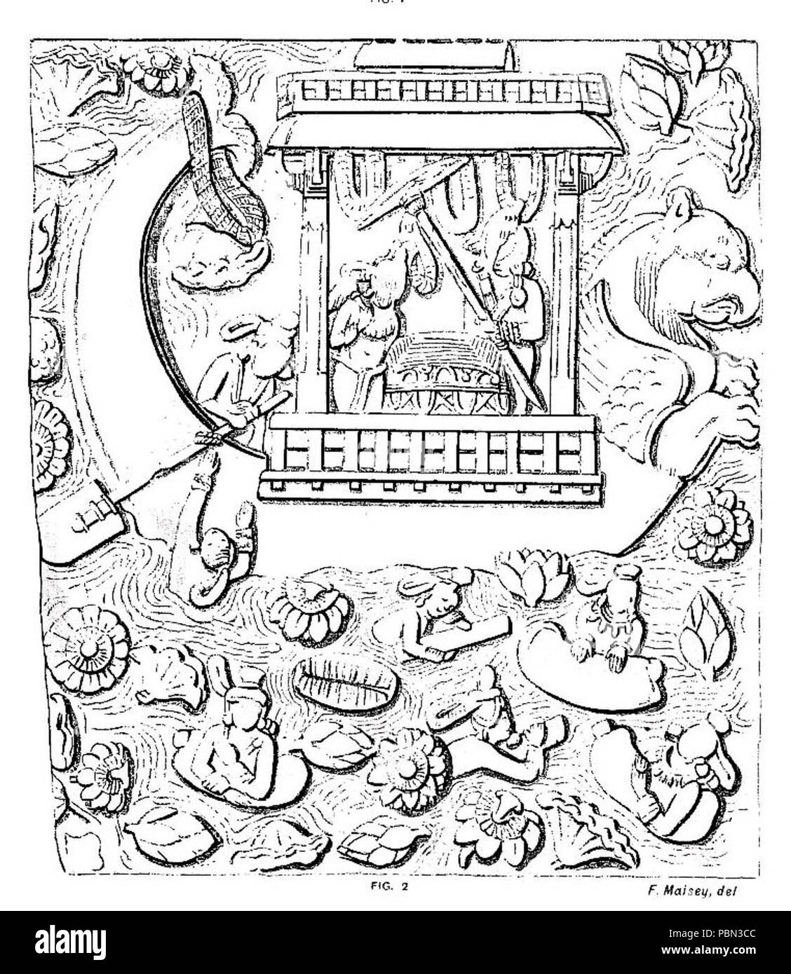 Stone relief carvings Black and White Stock Photos & Images - Alamy