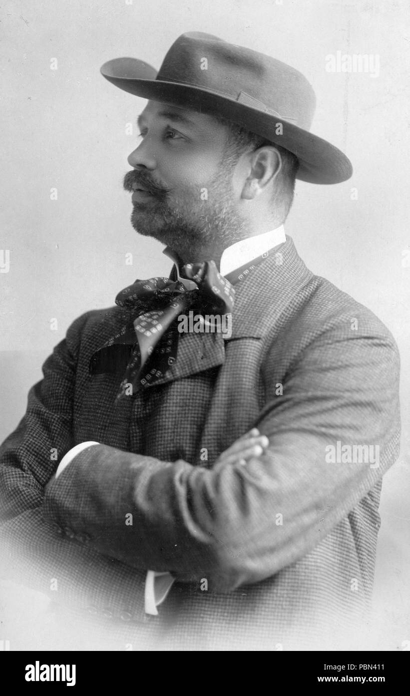 990 Man, moustache, hat, portrait Fortepan 25858 Stock Photo - Alamy