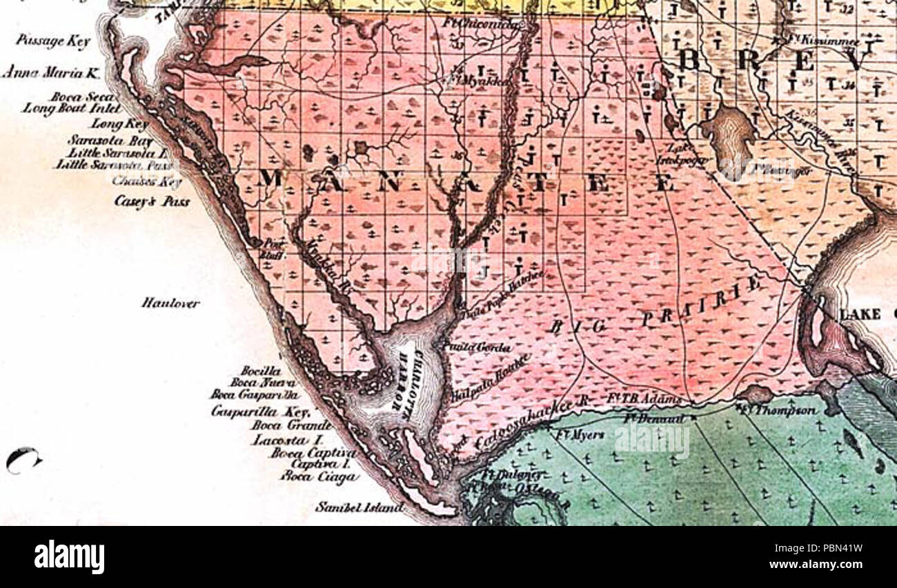 Map of manatee hi-res stock photography and images - Alamy