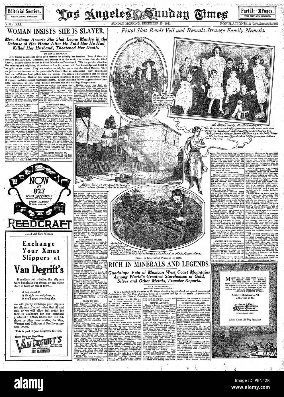 991 Manfre slaying article Stock Photo - Alamy