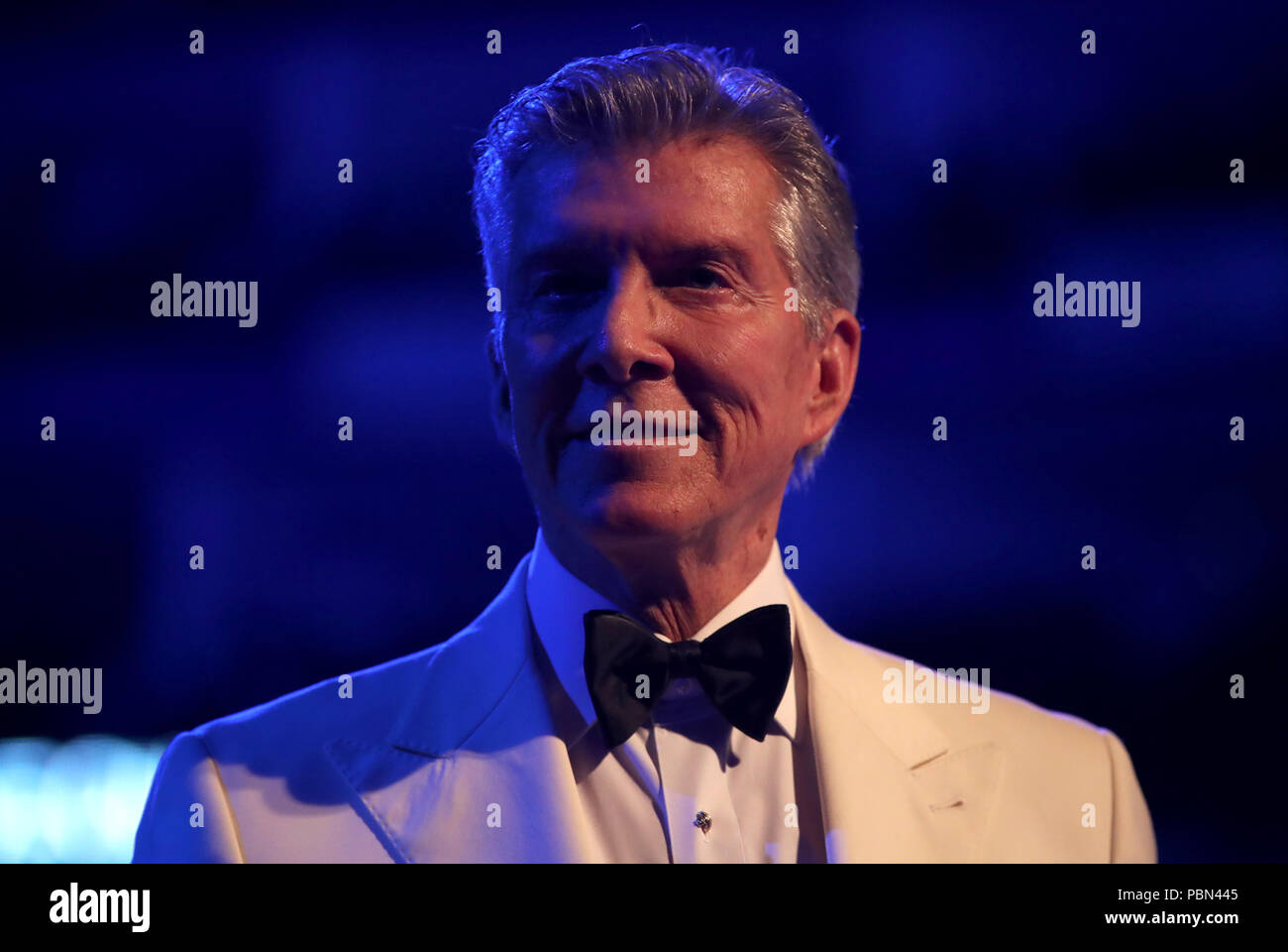 Announcer Michael Buffer at the O2 Arena, London Stock Photo - Alamy