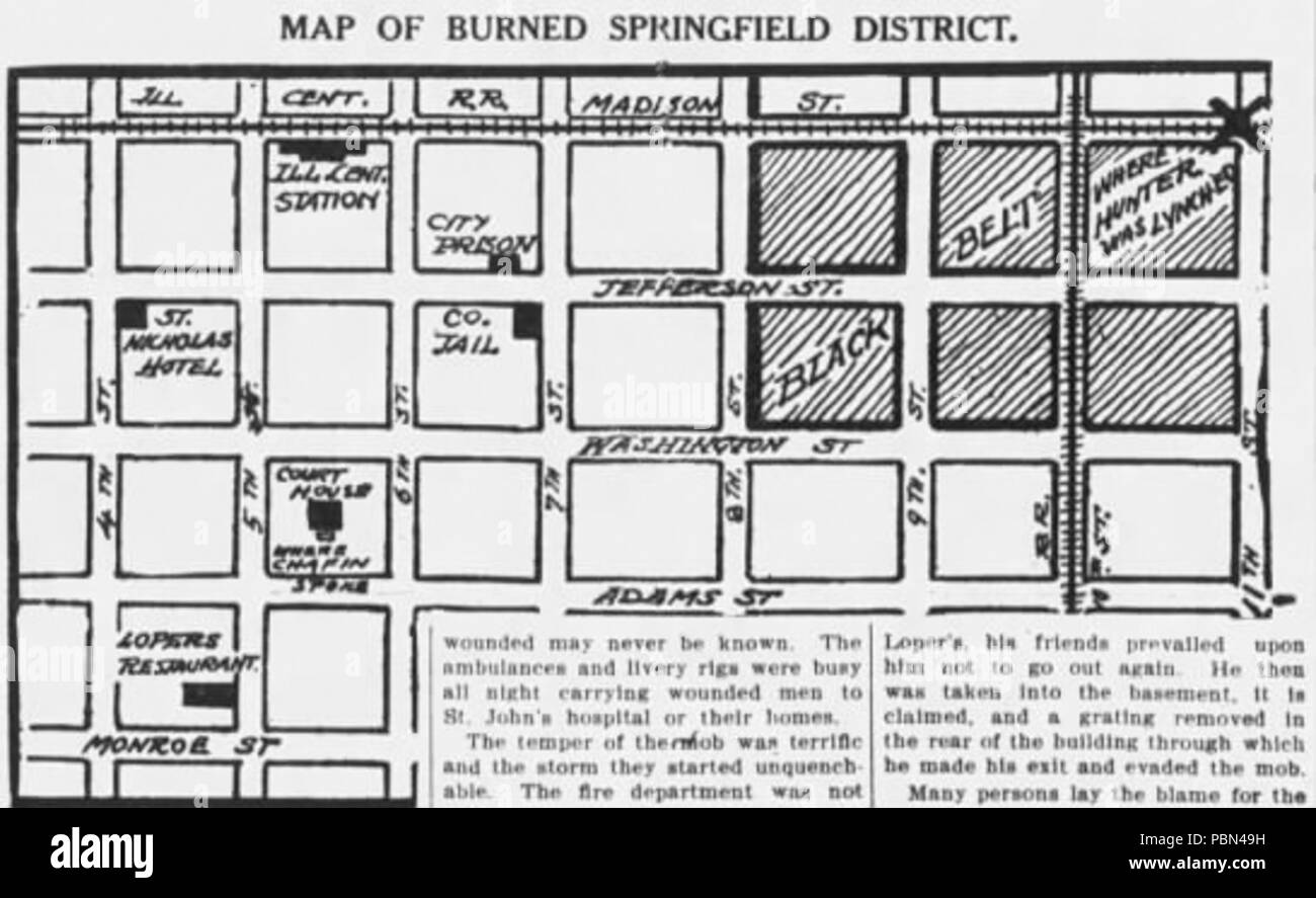 Map of springfield hi-res stock photography and images - Alamy