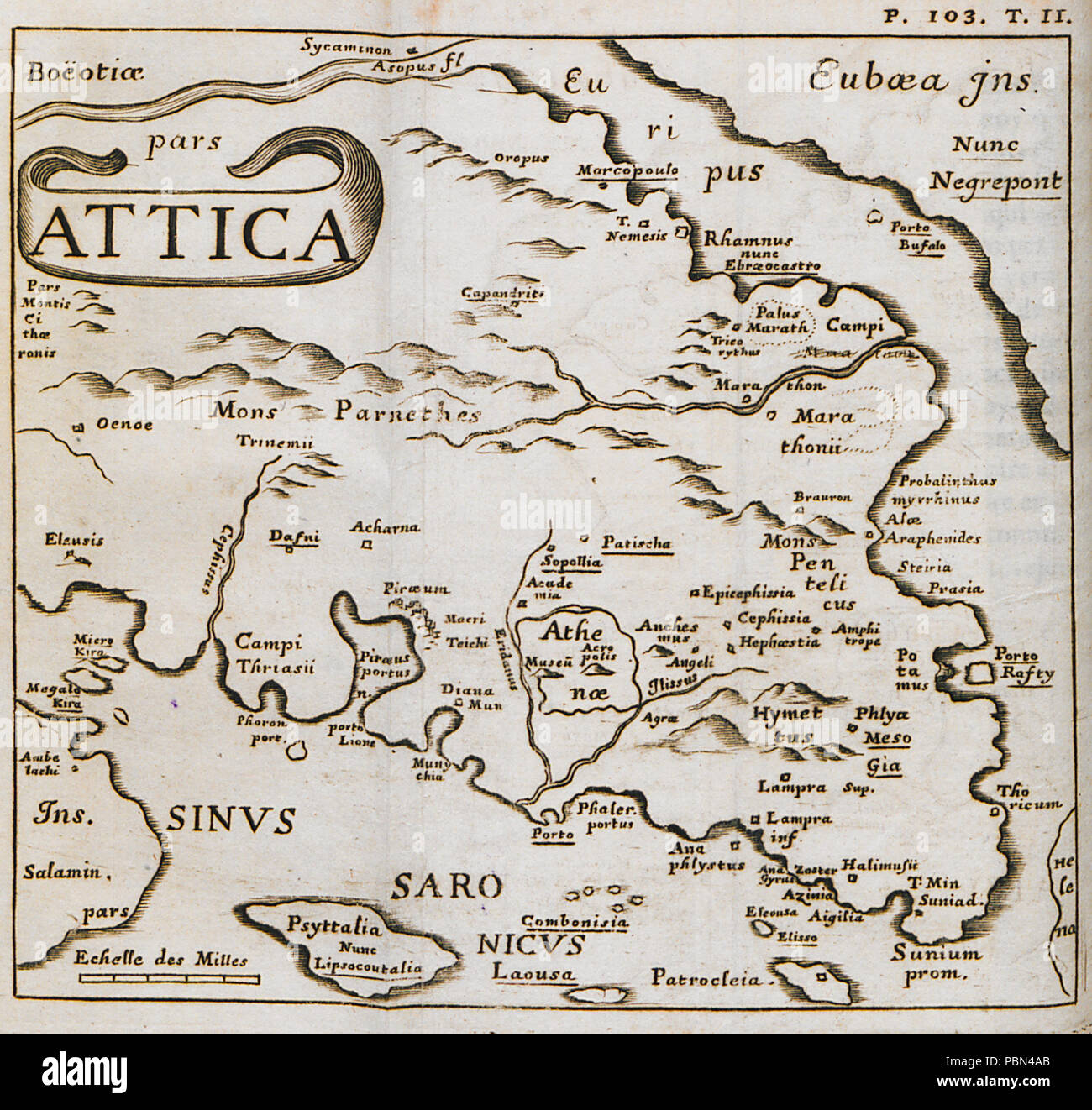 Attica map hi-res stock photography and images - Alamy