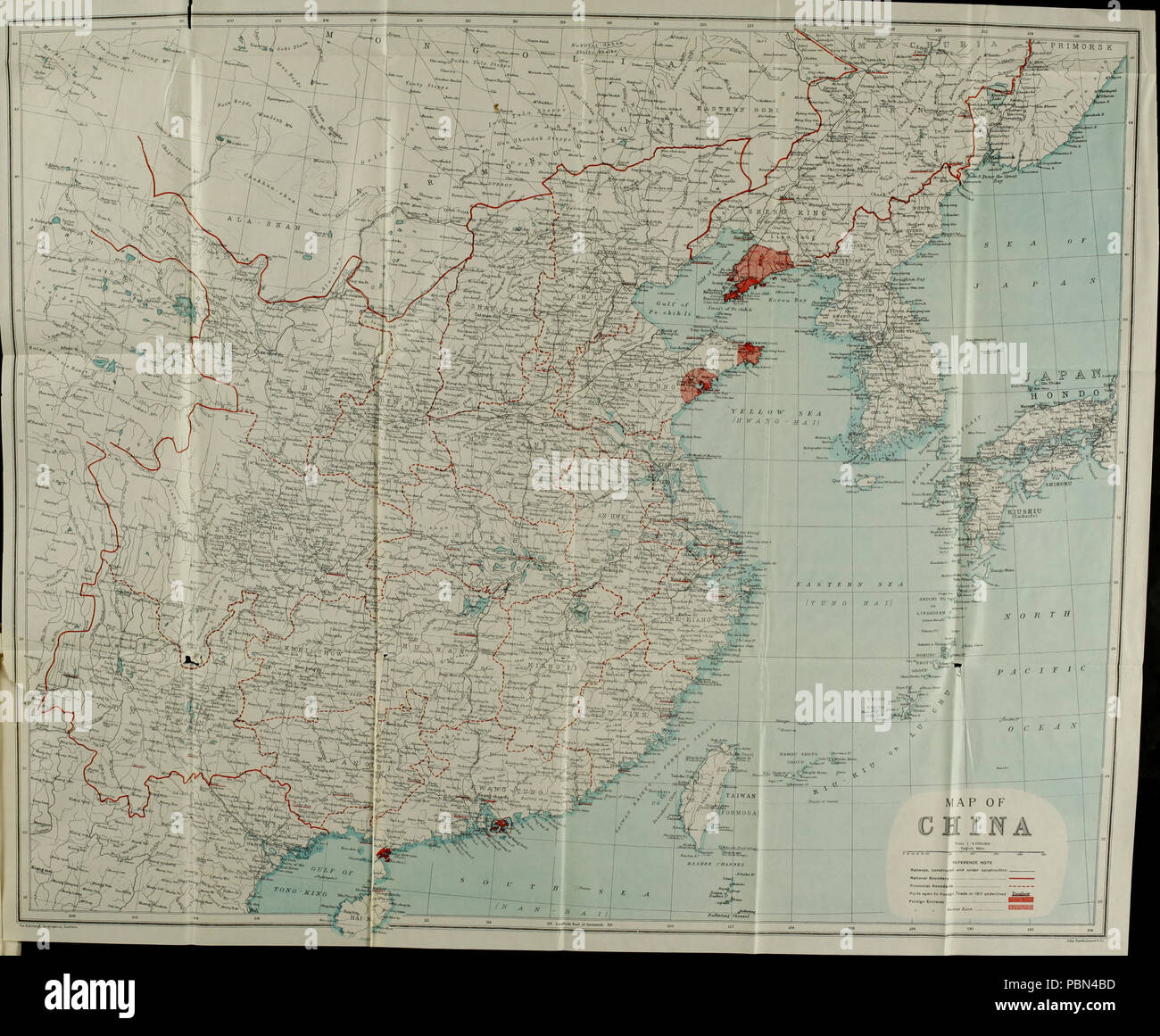 993 Map of China Stock Photo - Alamy