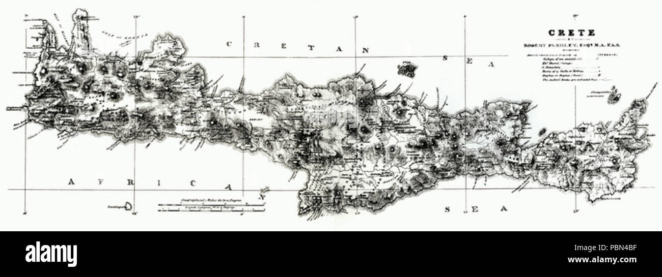 Map of crete hi-res stock photography and images - Alamy