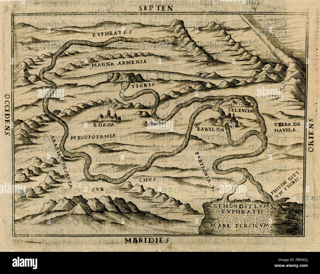 993 Map of Mesopotamia - Breuning Von Buchenbach Hans Jacob - 1612 ...