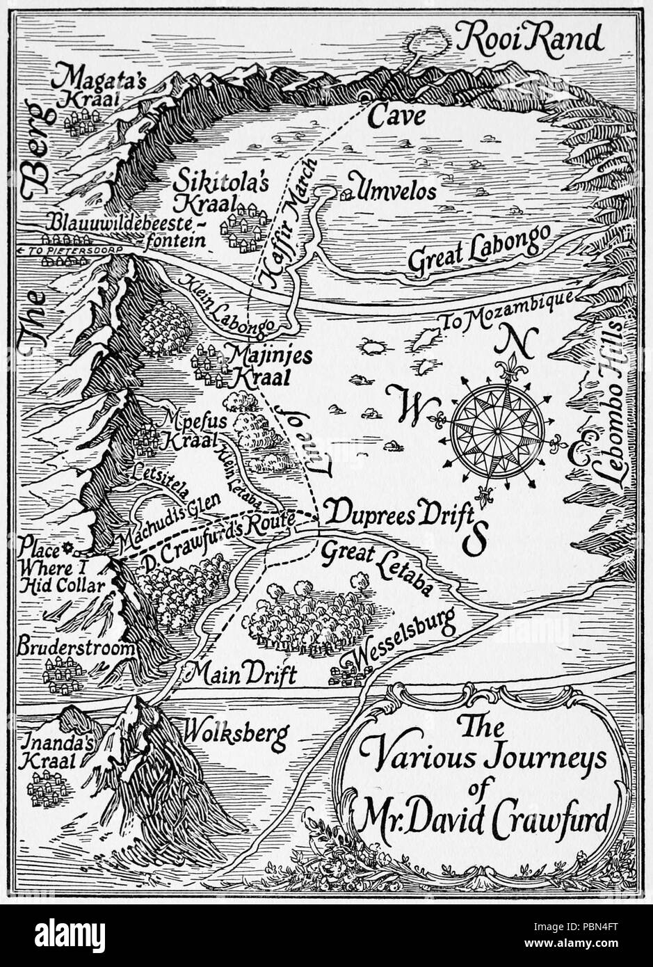 995 Map--Prester John Stock Photo - Alamy