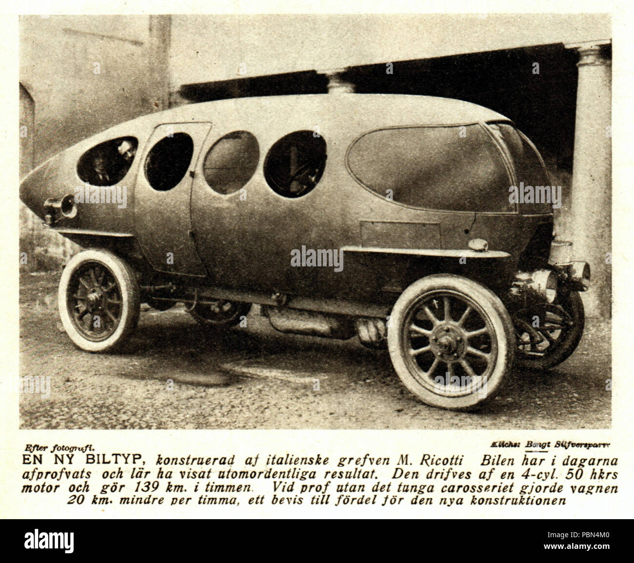 996 Marco Ricotti streamlined car 1914 Stock Photo - Alamy