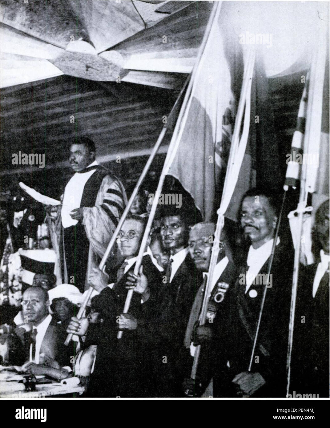996 Marcus Garvey speaking at Liberty Hall, Harlem, 1920 Stock Photo ...