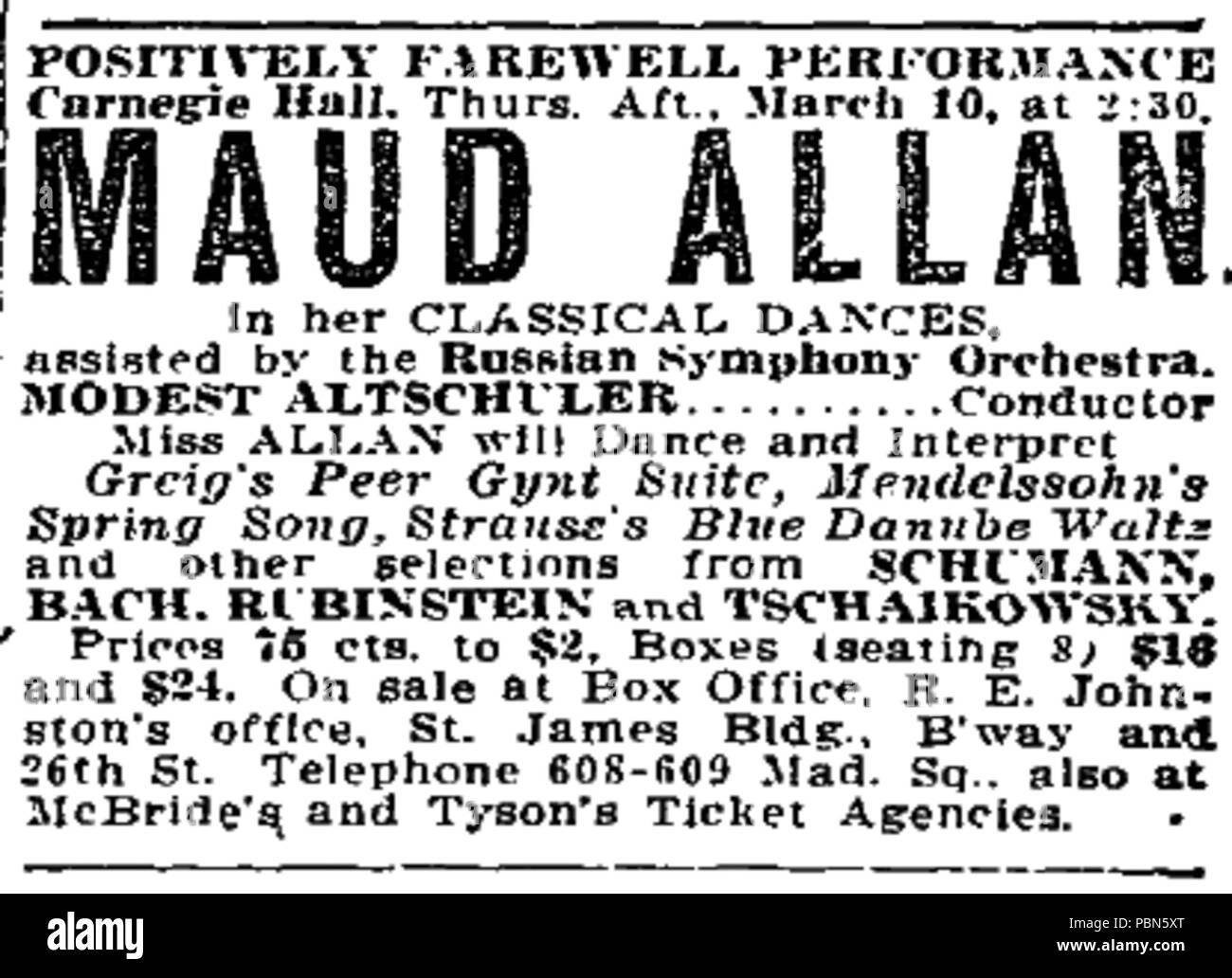 Maud allan hi-res stock photography and images - Alamy