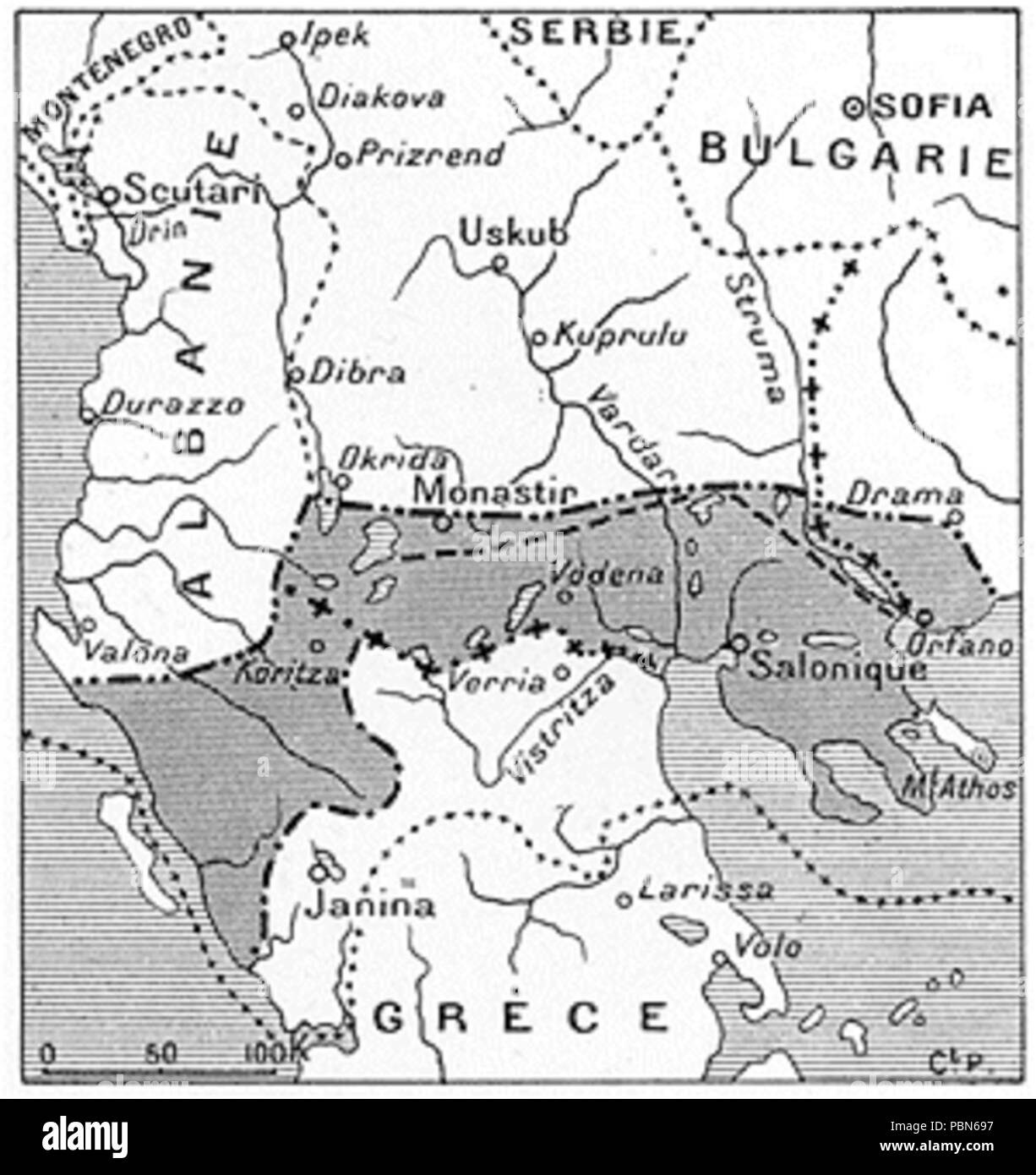Map of epirus Black and White Stock Photos & Images - Alamy