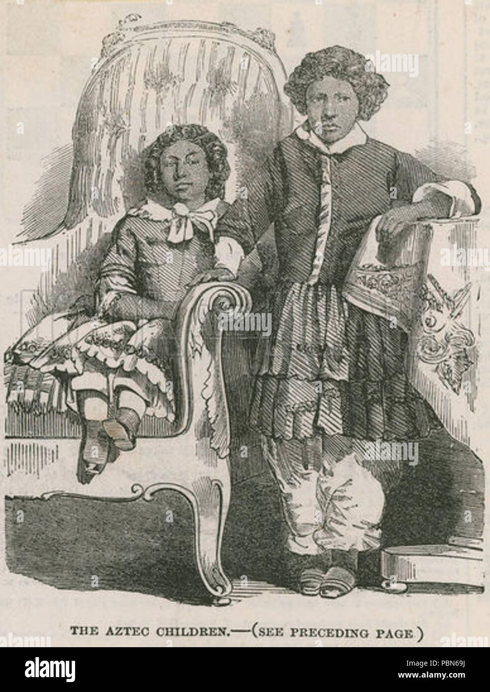 The Aztec Lilliputians; Aztec Children; from The Illustrated London ...