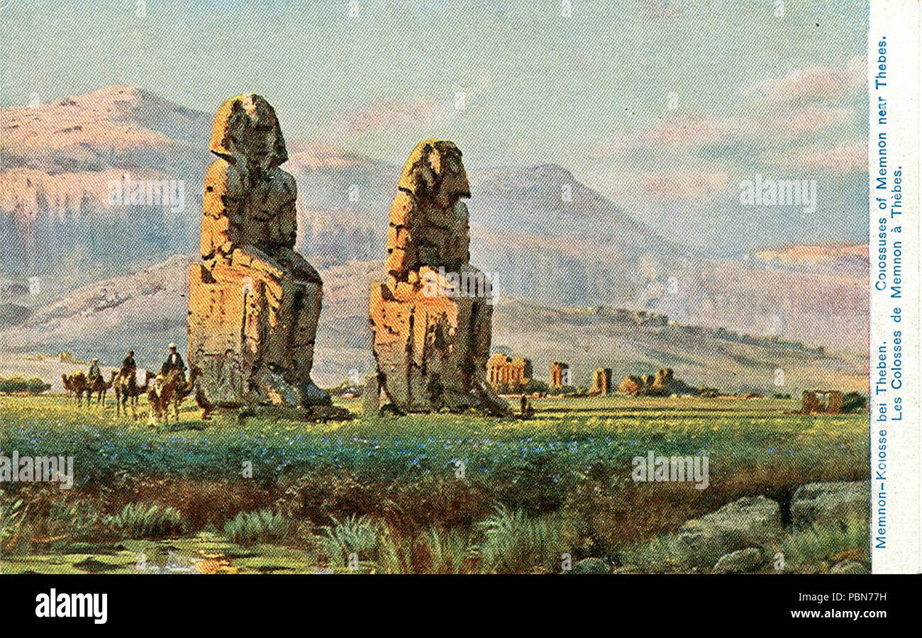 Memnon statues egypt hi-res stock photography and images - Alamy
