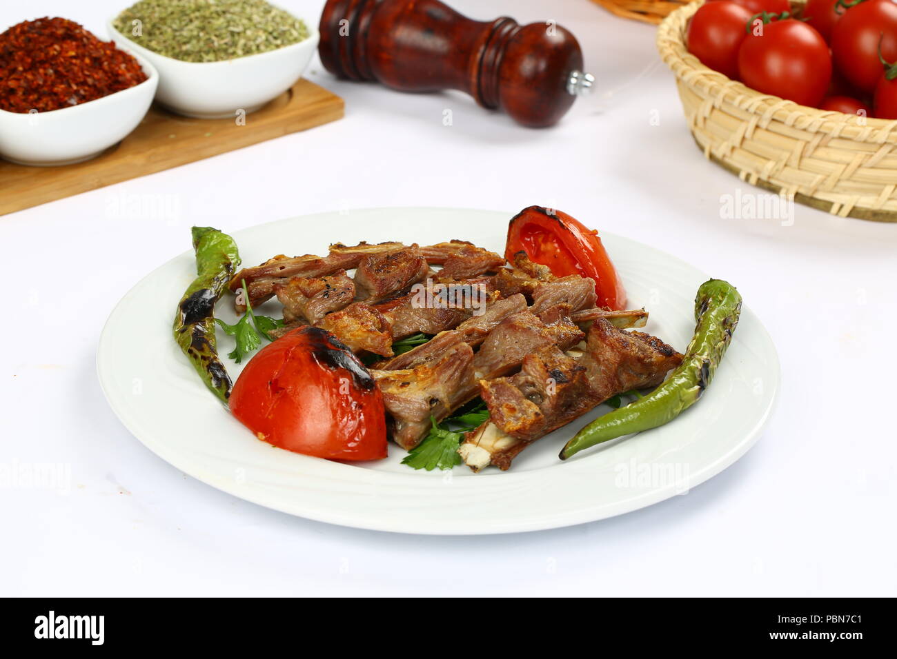 Lamb chops with chips hi-res stock photography and images - Alamy