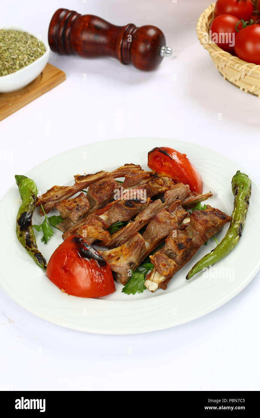 Lamb chops with chips hi-res stock photography and images - Alamy
