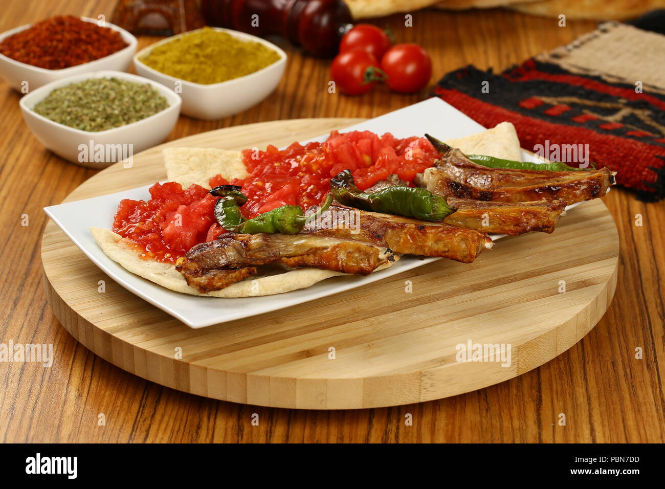 Lamb chops with chips hi-res stock photography and images - Alamy