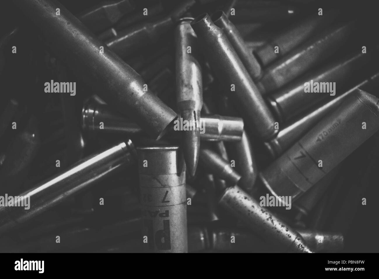 Isolated bullet gun Black and White Stock Photos & Images - Alamy