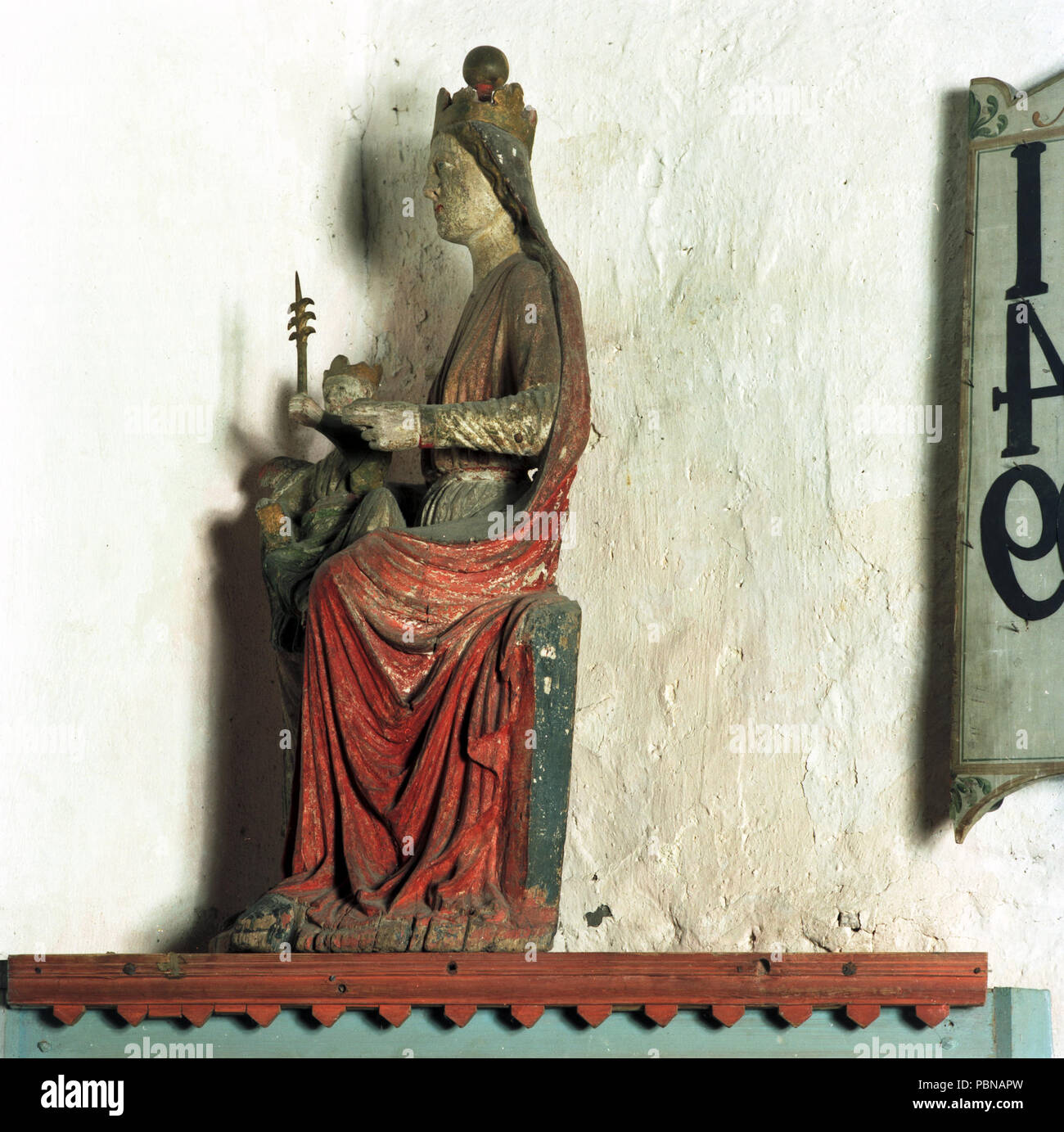 980 Madonna med barn. 1200-T - Bønsnes kirke - Kulturhistorisk museum ...