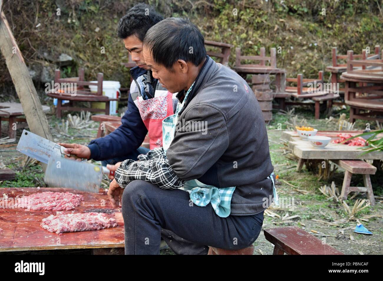 Pig slaughter festival hi-res stock photography and images - Alamy