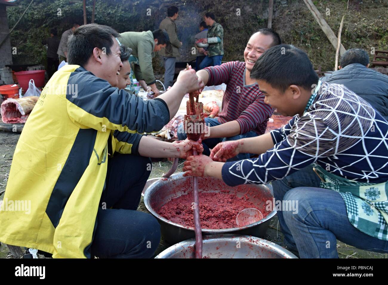 Pig slaughter festival hi-res stock photography and images - Alamy
