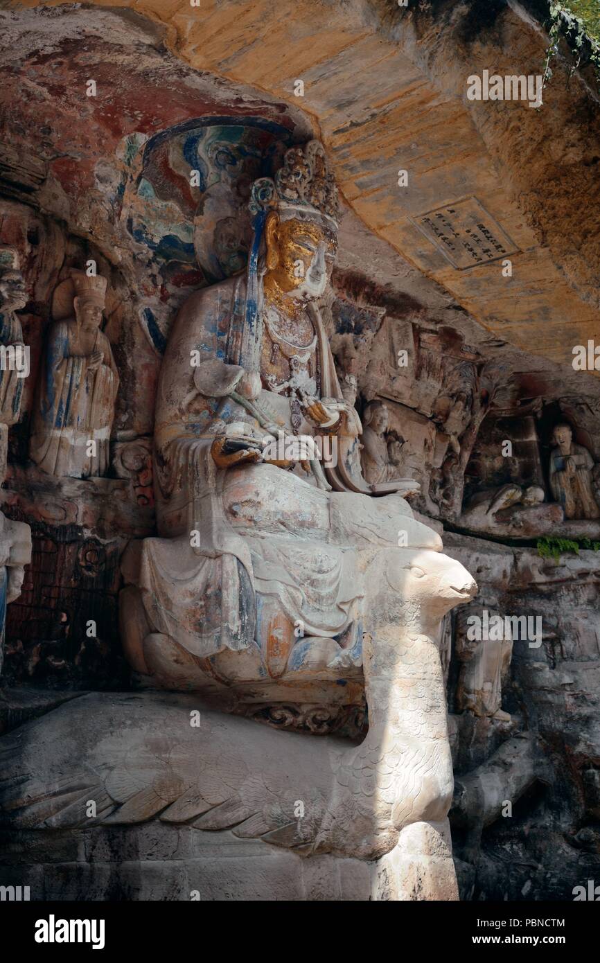 Dazu Rock Carvings as the World Heritage Site located in suburb ...