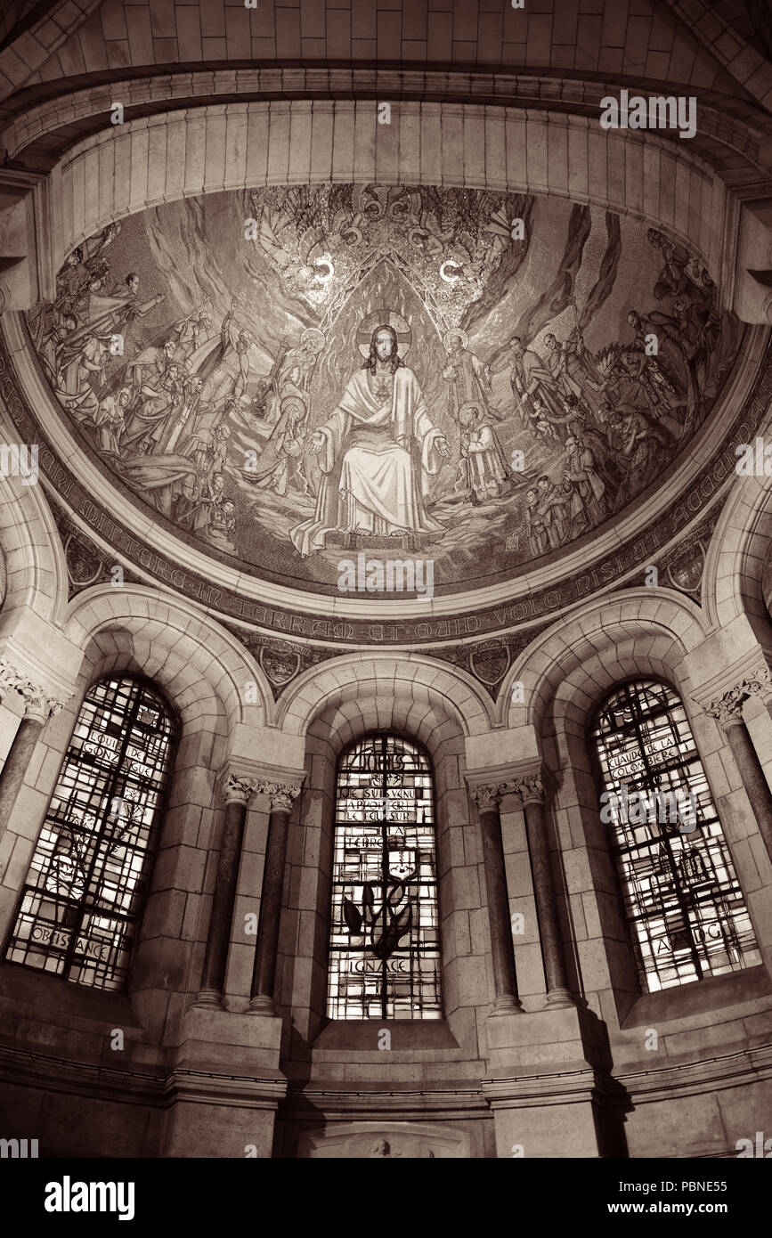 Sacre Coeur Cathedral interior in Paris, France Stock Photo - Alamy